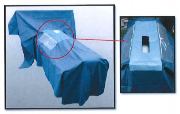 TEXSEL Spine Surgical Drape with Pouch CAW2635S1030TP-P - MTJT